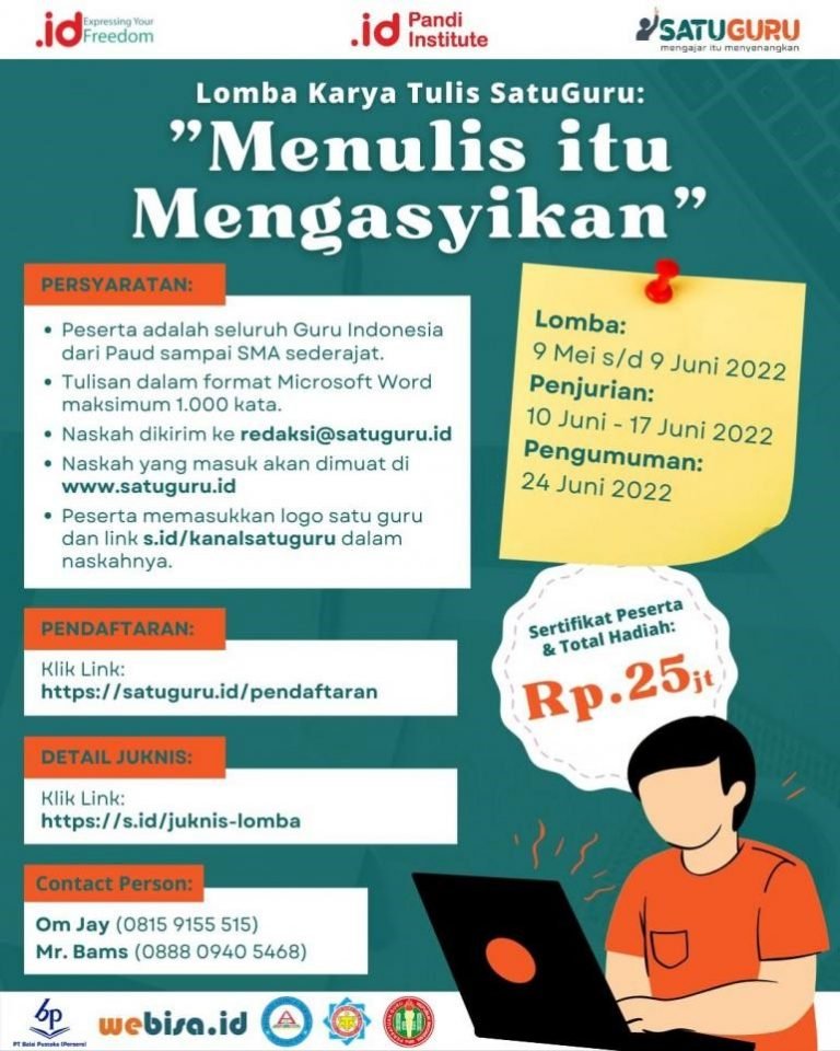 Menulislah, Menulis itu Asyik dan Menyenangkan – Satuguru
